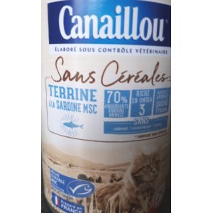 Analyse et infos sur Canaillou Sans céréales Terrine à la Sardine MSC ...