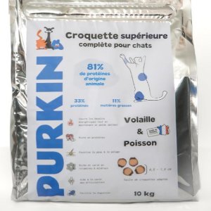 Analyse et infos sur Purkin Poulet (croquettes pour chat)